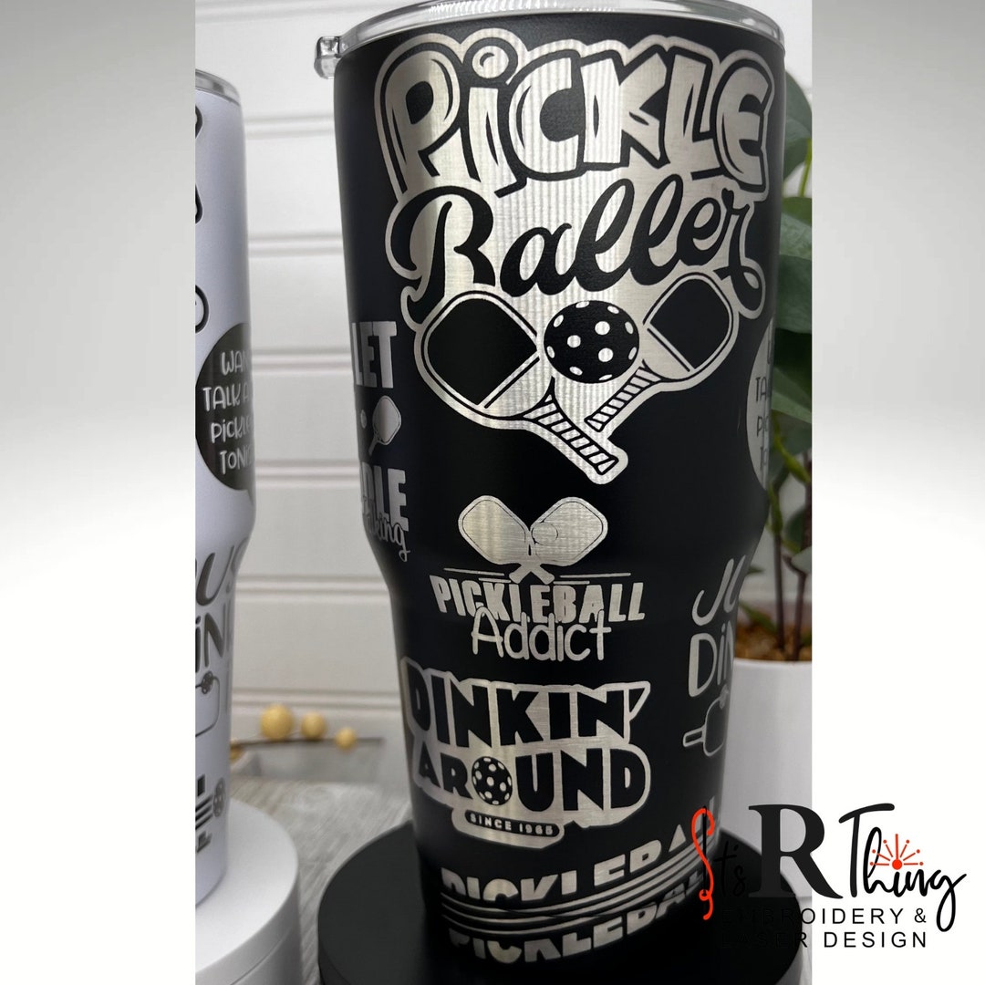 Pickleball Tumbler Stainless Steel Engraved, Custom Drinkware ...