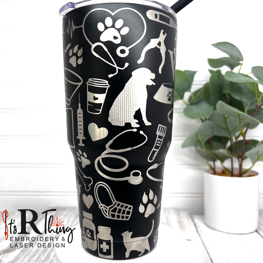Custom Vet Stainless Steel Tumbler, Engraved Animal Doctor Gift ...