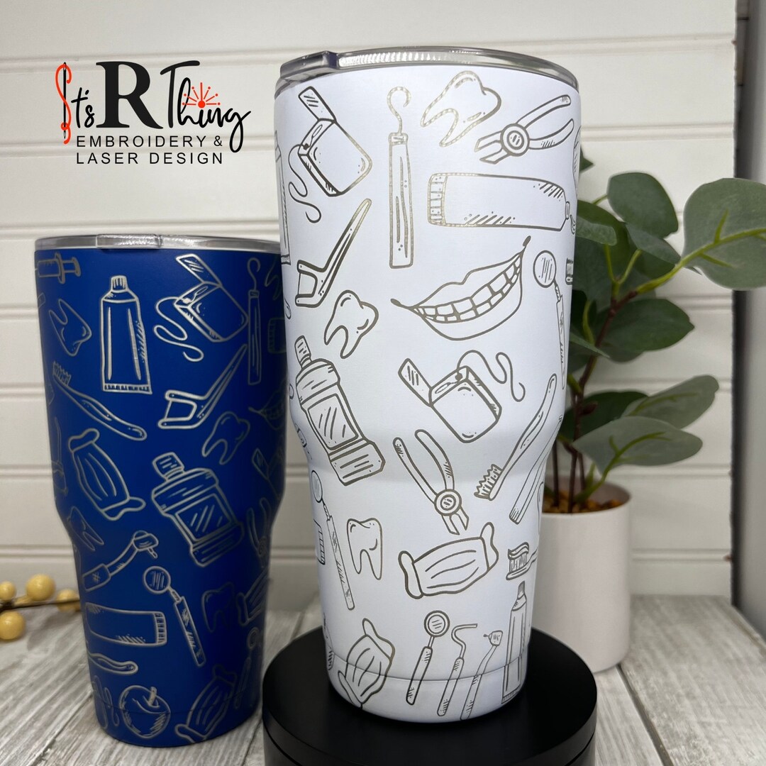 Custom Stainless Steel Dental Tumbler, Engraved Dentistry Gift ...