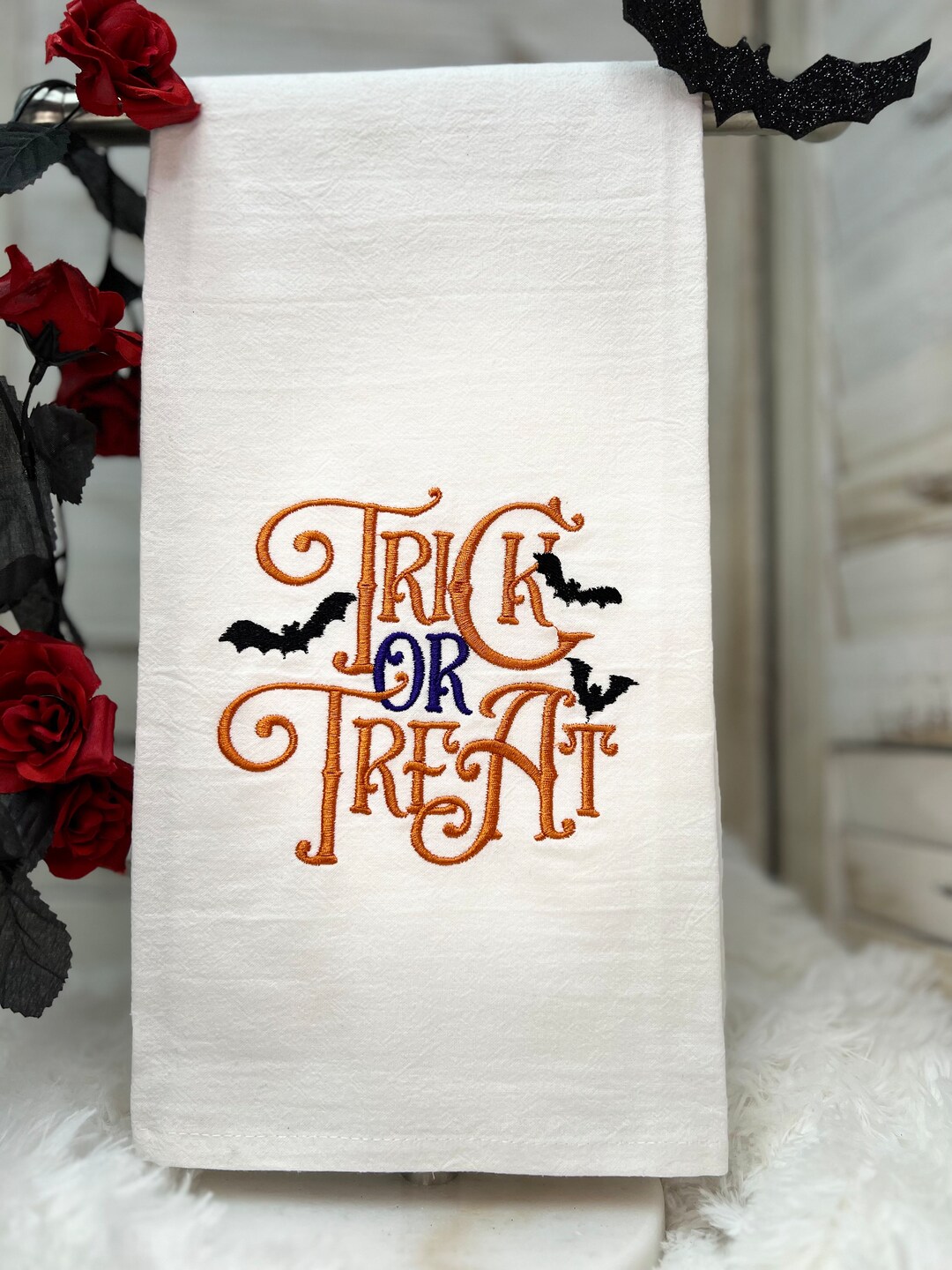Boo-tiful Halloween Tea Towel Spooky yet Stylish Kitchen Essential! - Etsy
