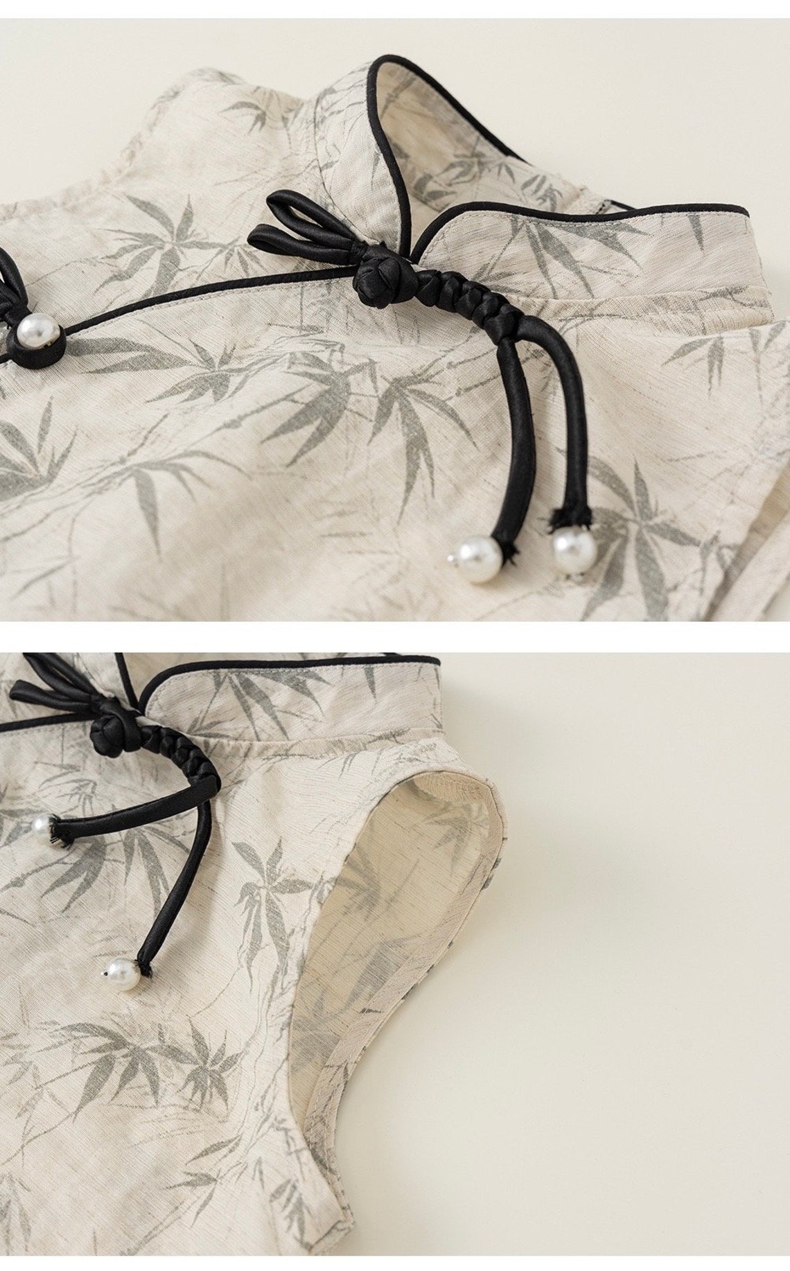 Girls Cheongsam Dress Two-piece Qipao Hanfu Summer Dress Bamboo ...