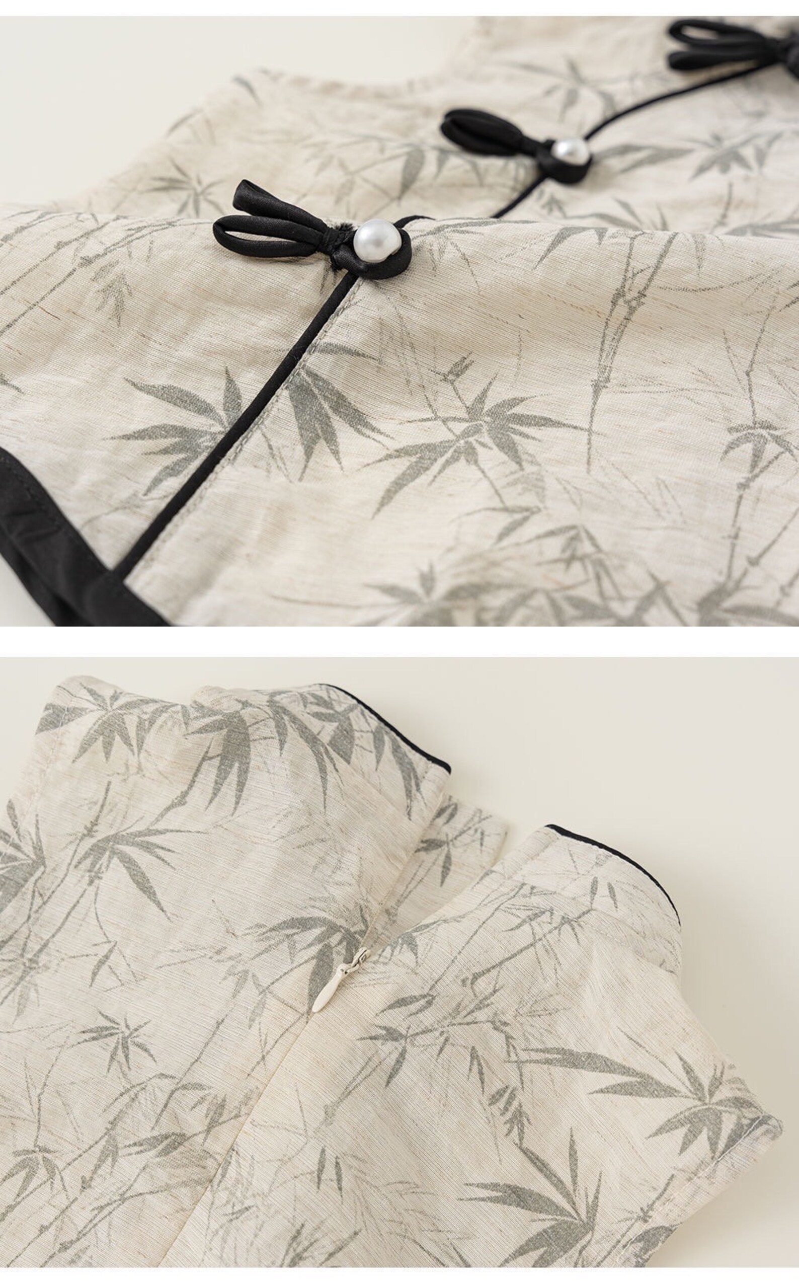 Girls Cheongsam Dress Two-piece Qipao Hanfu Summer Dress Bamboo ...