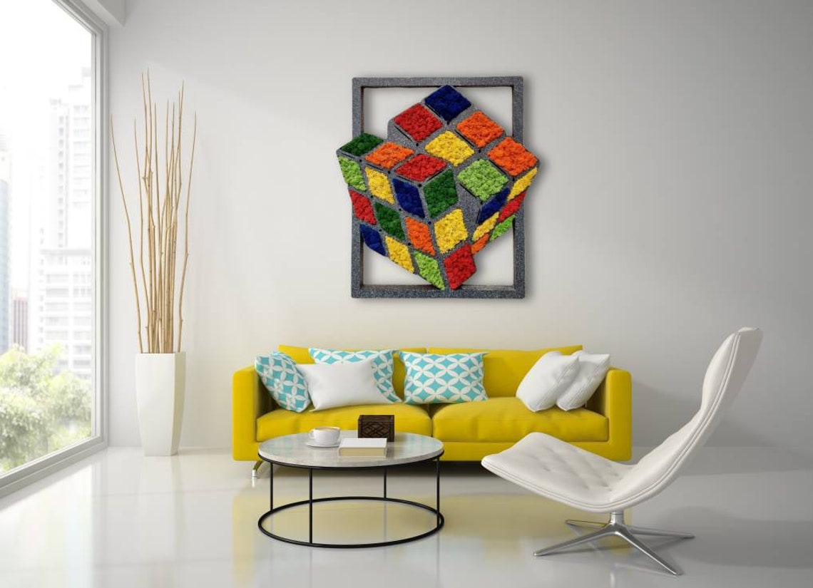 Moss Wall Art. Cosy Vibes. Greenwall. Home Decor Preserved - Etsy