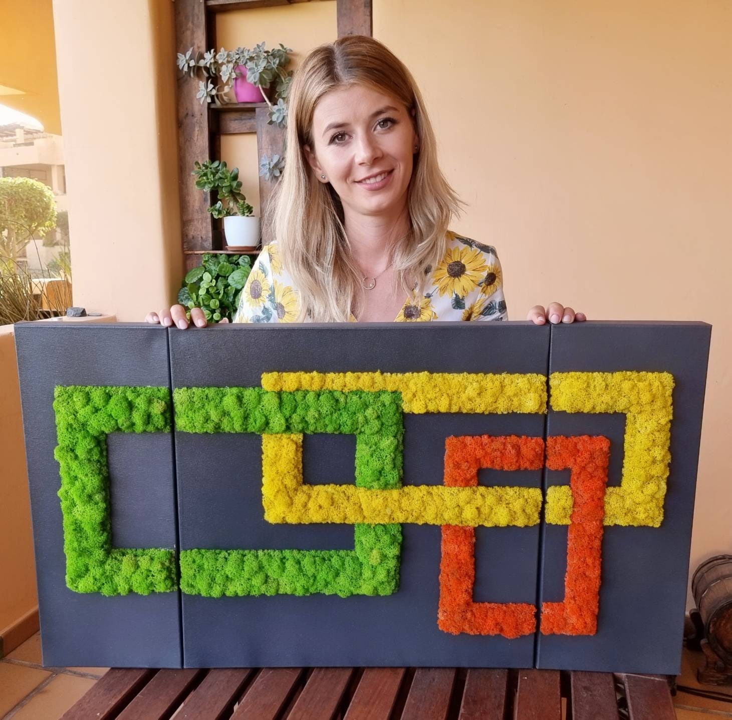 Nature Wall Art. Cosy Vibes Biophilia. Greenwall. Moss Frame. Preserved ...