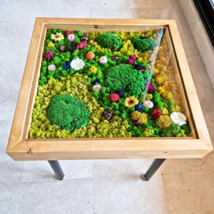 Moss Table. Moss Art. Deco Plants. Biophilic Design. Handmade Furniture ...