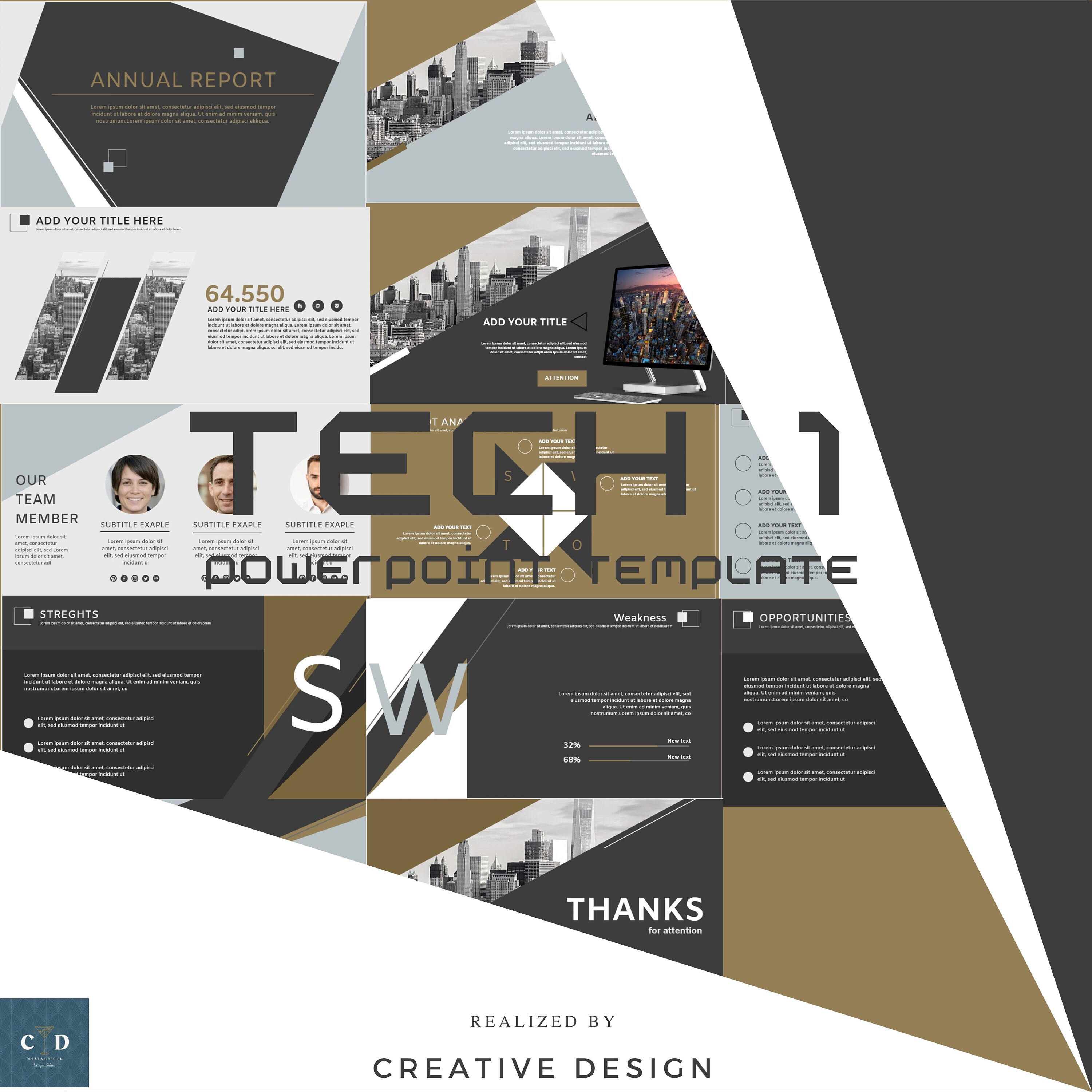 Fully Editable Powerpoint Presentation Template. - Etsy