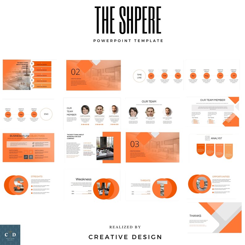 Fully Editable Powerpoint Presentation Template - Etsy