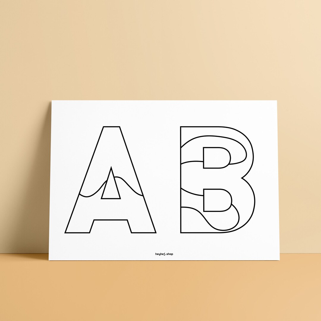 Digital Download • ABC Coloring Pages • Doodle Style • Alphabet ...