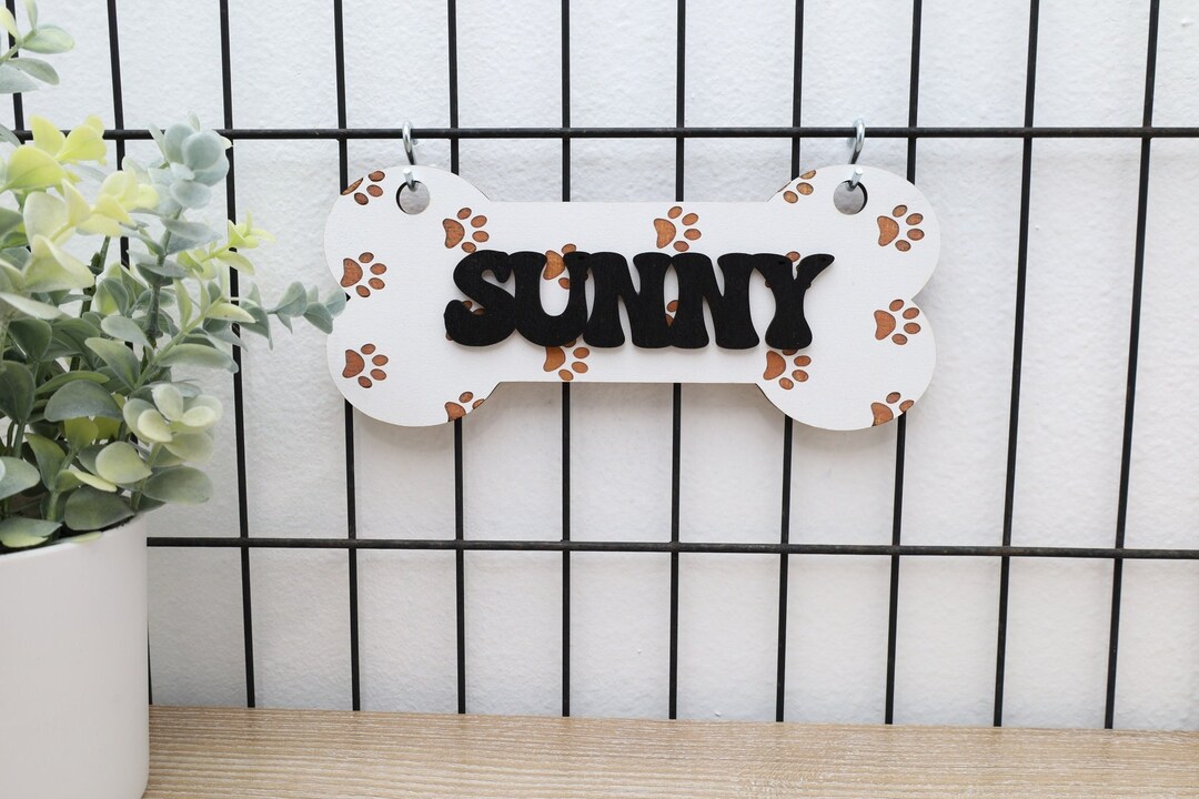 Personalized Crate Sign,custom Pet Name Sign,custom Kennel Sign,dog ...