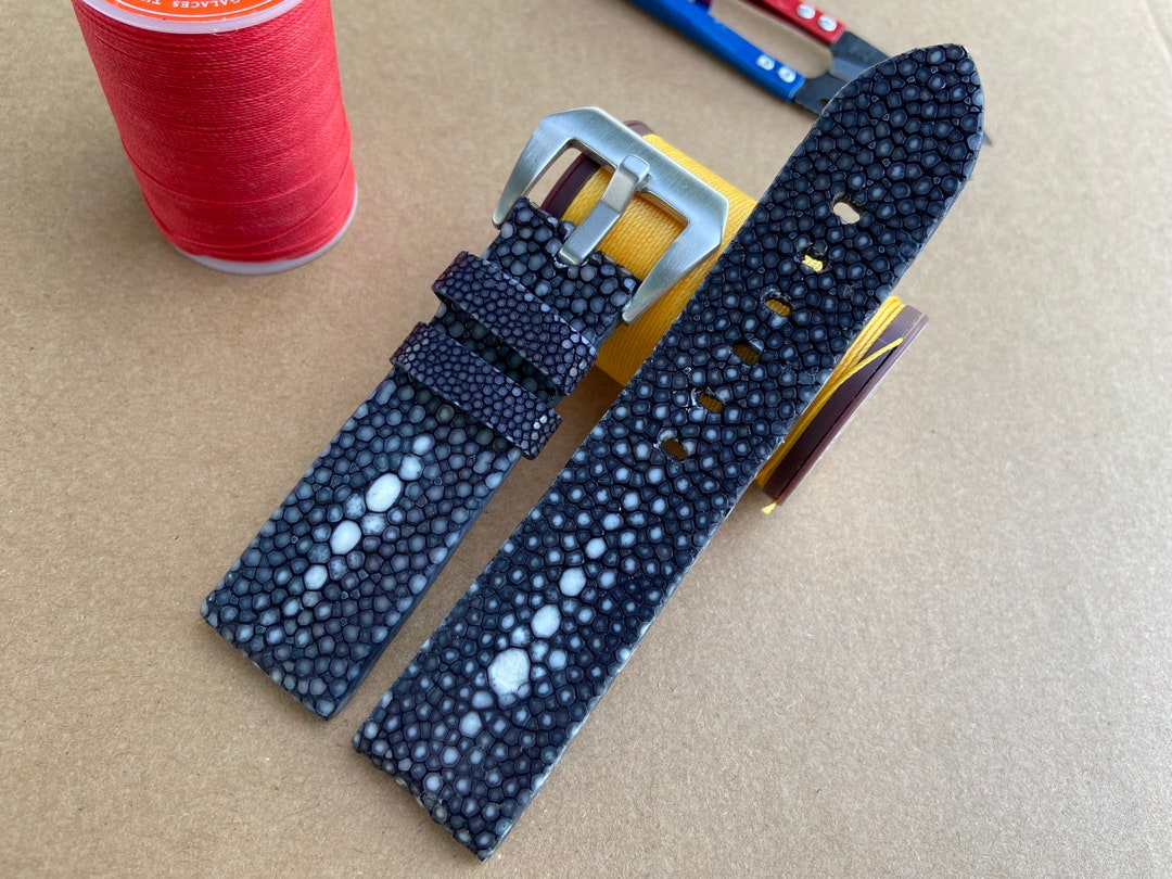 Handmade Genuine Black Stingray Watch Strap Band Leather - Etsy