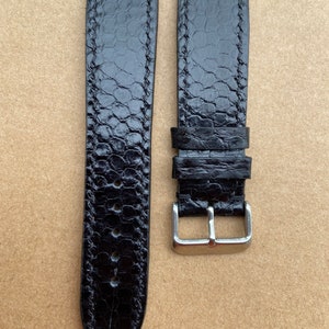 Handmade Genuine Black Snake Watch Strap Band, Leather Watch Bracelet ...