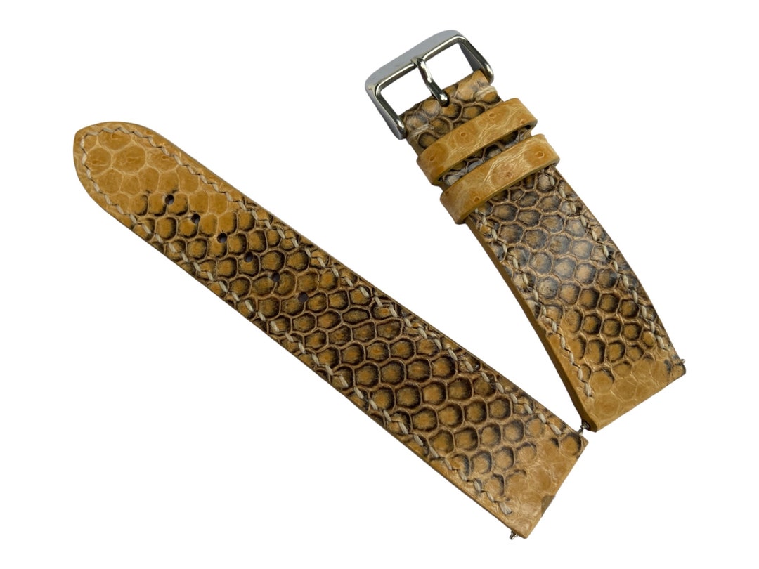 Handmade Genuine Multi Color Snake Watch Strap Band Leather - Etsy