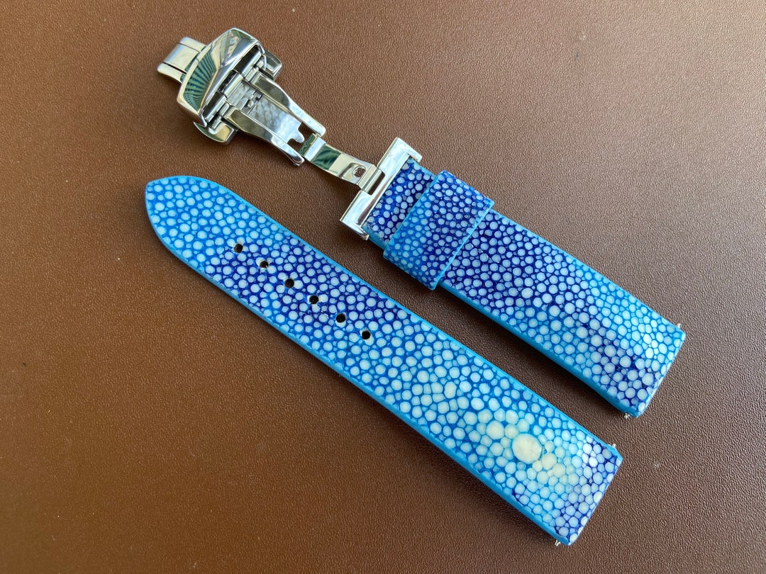 Handmade Genuine Multi Color Stingray Watch Strap Band, Leather Watch ...