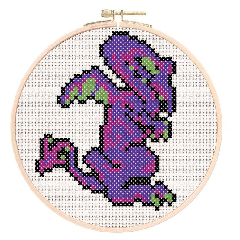 Ridley Cross Stitch or Diamond Painting Pattern Metroid NES - Etsy