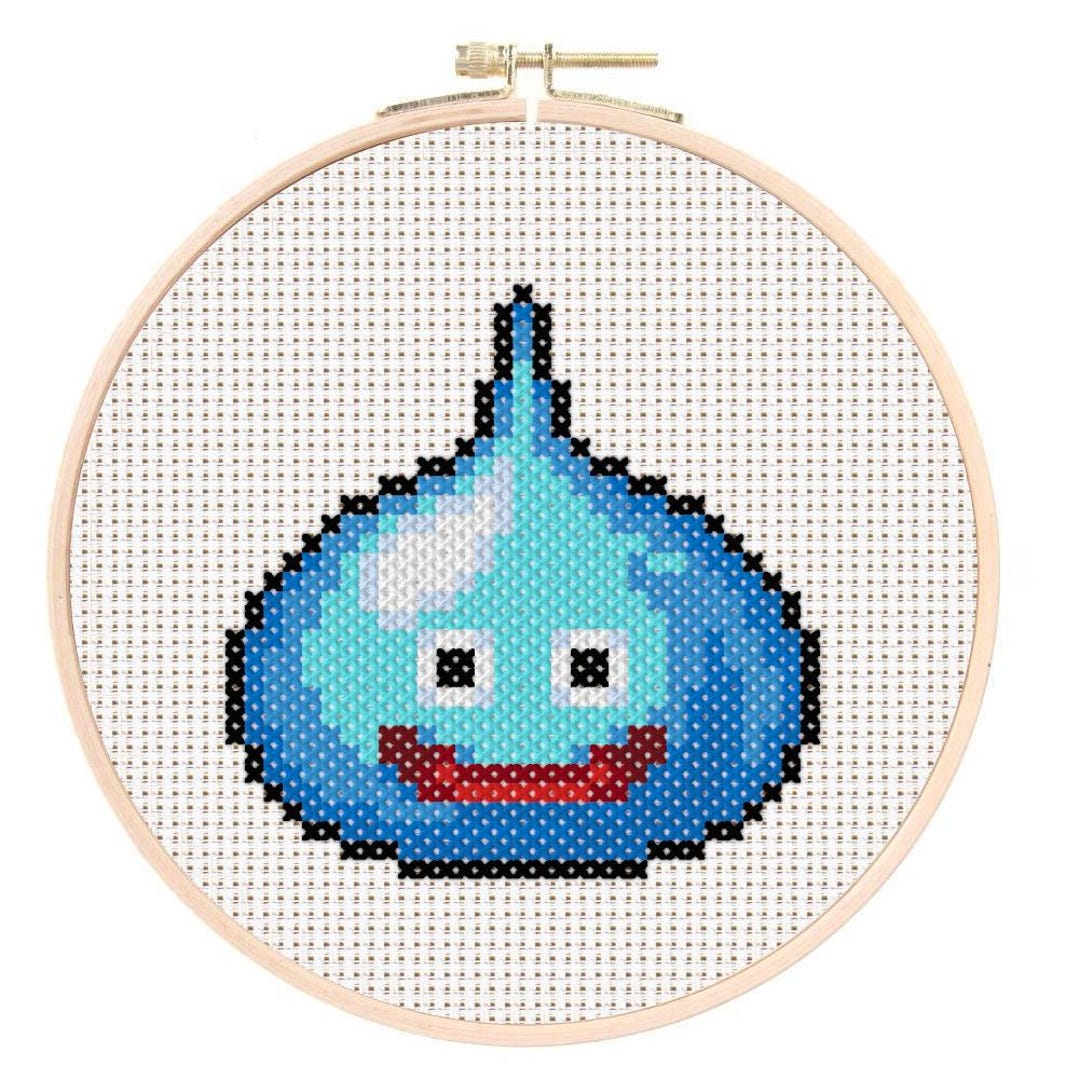 Slime Cross Stitch or Diamond Painting Pattern Dragon Quest - Etsy