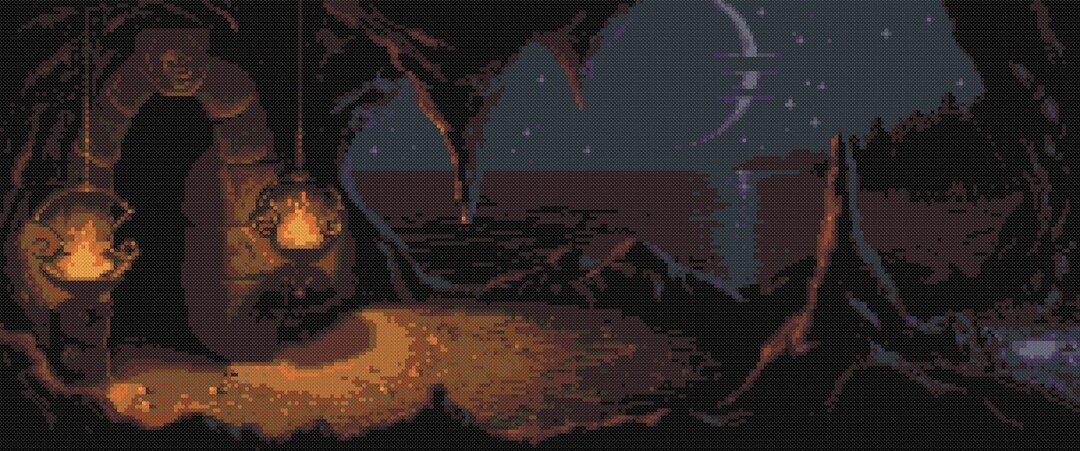 Cavern of Twilight Cross Stitch or Diamond Painting Pattern Legend of ...