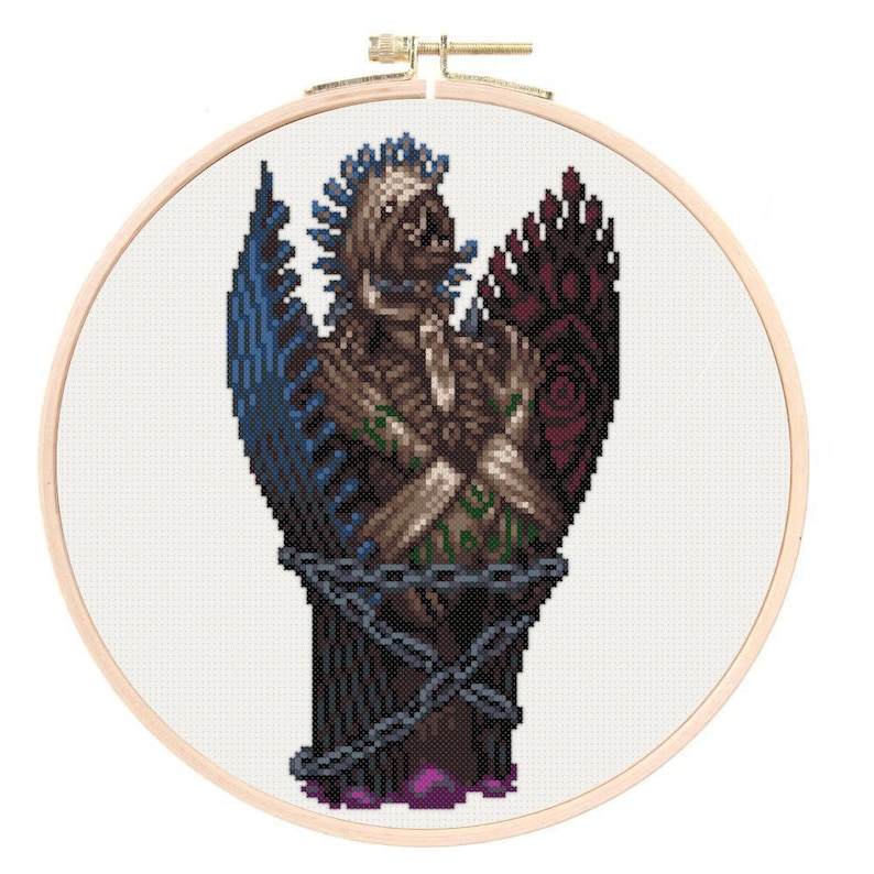 Anima Cross Stitch Pattern FFX Final Fantasy X Aeon Summon - Etsy