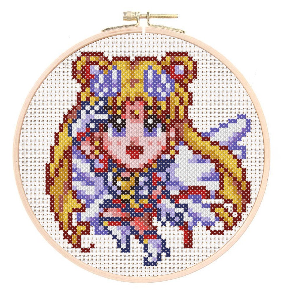 Chibi Eternal Sailor Moon Cross Stitch or Diamond Painting Pattern - Etsy