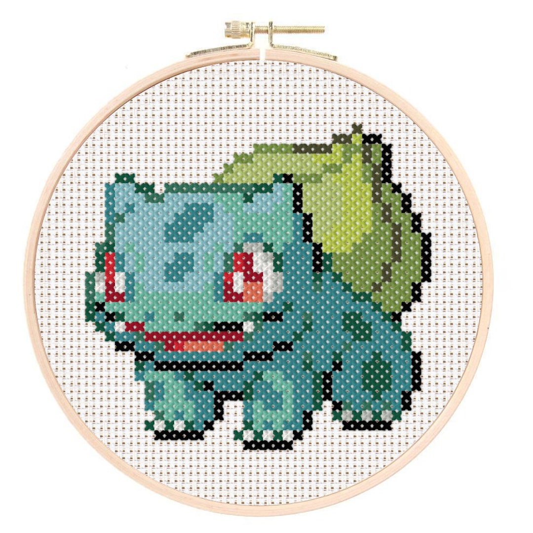Bulbasaur Cross Stitch or Diamond Painting Pattern Pokemon Generation ...
