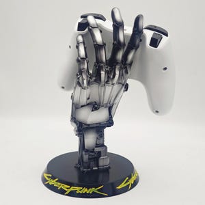 Cyberpunk 2077 Game Controller Holder, Johnny Silver Hand,futuristic ...