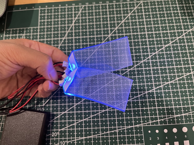 DIY LED Accessory, Helmet Eyes, Iron Man Helmet Eye, Red Hood Eyes, RGB ...