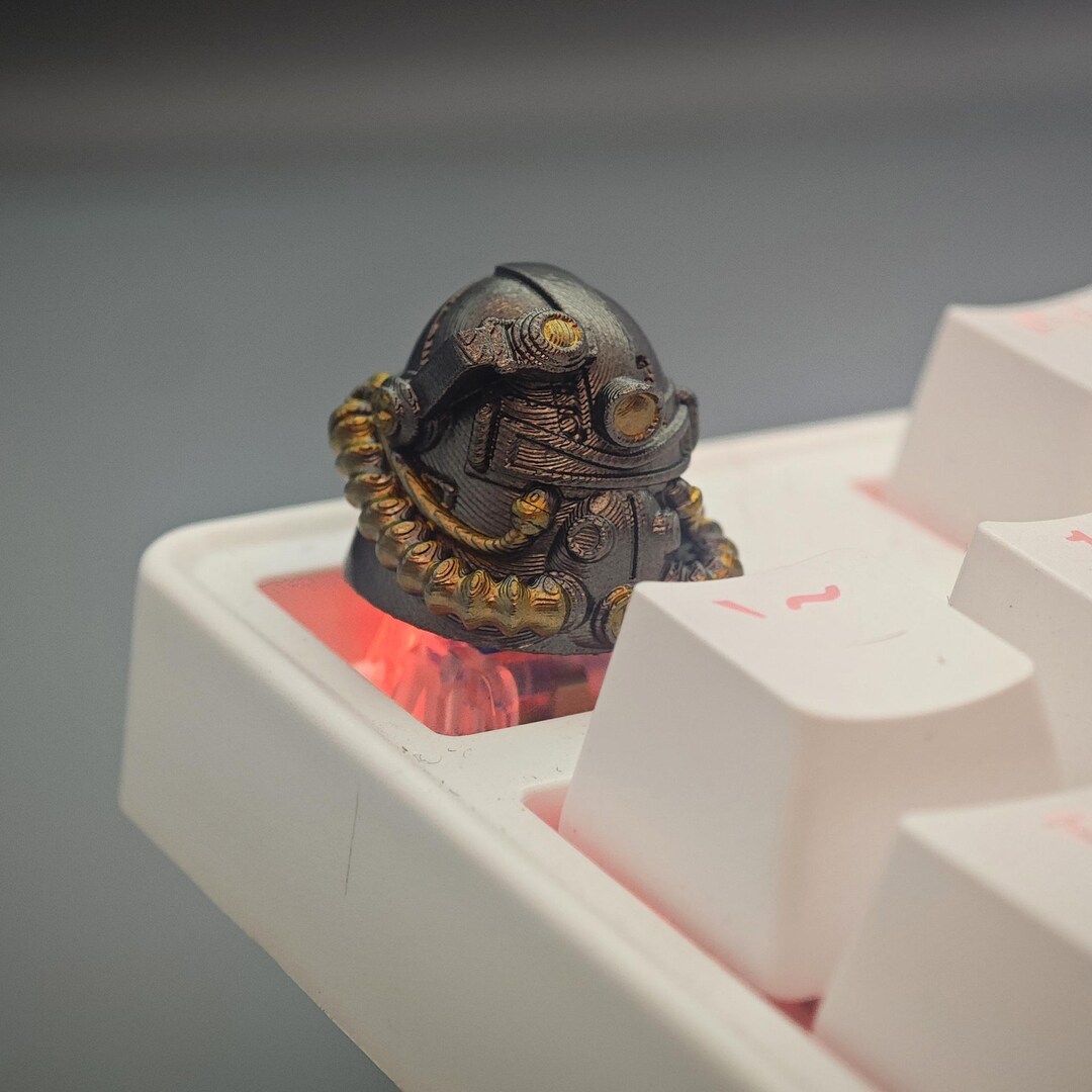 Fallout 4 Power Armor Keycap, T-51 Helmet Key Cap, Power Armor T-51 ...