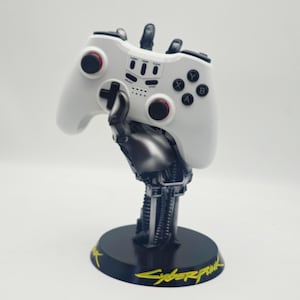 Cyberpunk 2077 Game Controller Holder, Johnny Silver Hand,futuristic ...