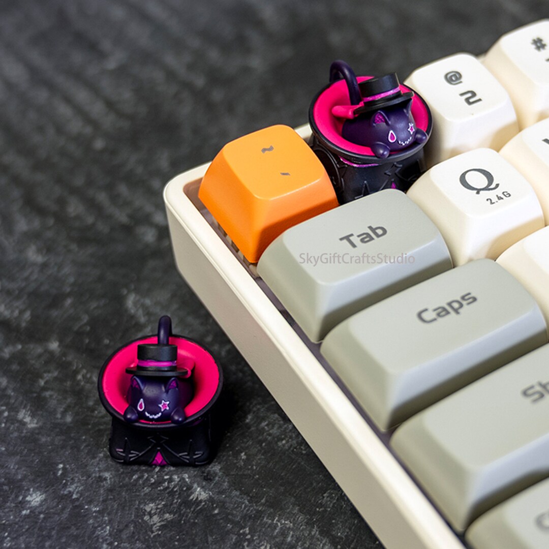 Lyney Hat Cat Keycap, Genshin Impact Lyney Keycap, Genshin Impact ...