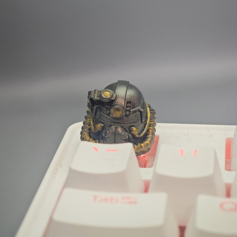 Fallout 4 Power Armor Keycap, T-51 Helmet Key Cap, Power Armor T-51 ...