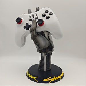 Cyberpunk 2077 Game Controller Holder, Johnny Silver Hand,futuristic ...