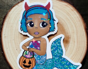 Mermaid Devil Art - Etsy