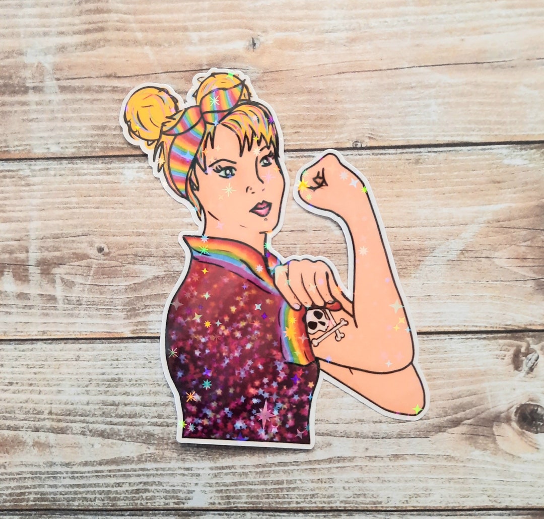 Rosie Women Empowerment Sticker, Pride Sticker for Water Bottle ...