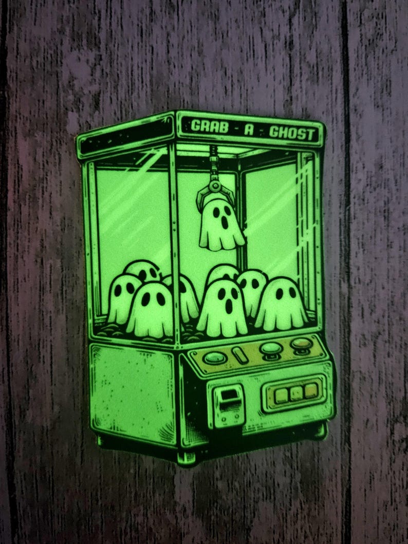 Limited Run B Grade Matte Glow in the Dark Nostalgic Ghost Claw Machine ...