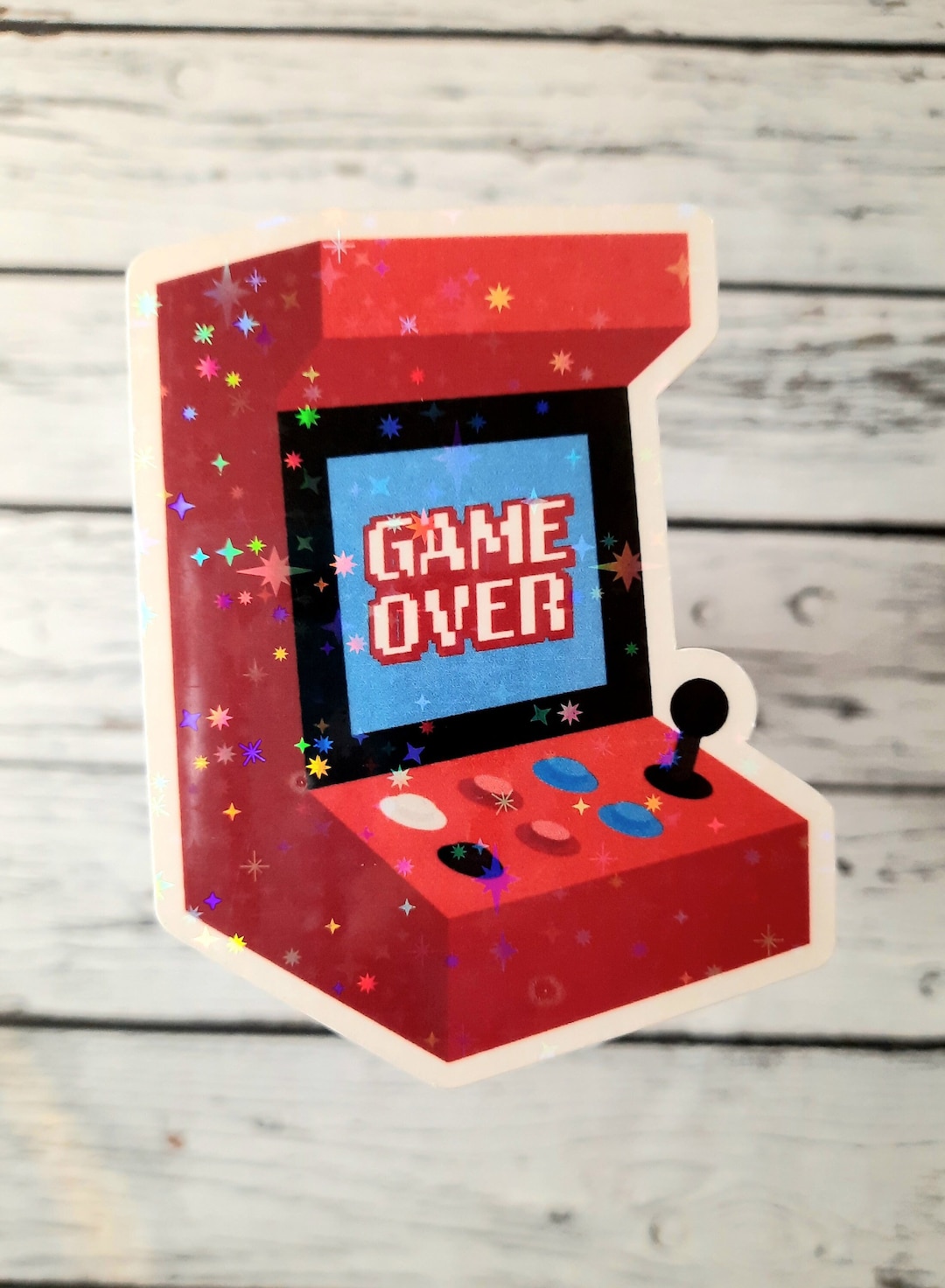 Video Game Arcade Sticker, 90s Nostalgia Sticker for Water Bottle ...