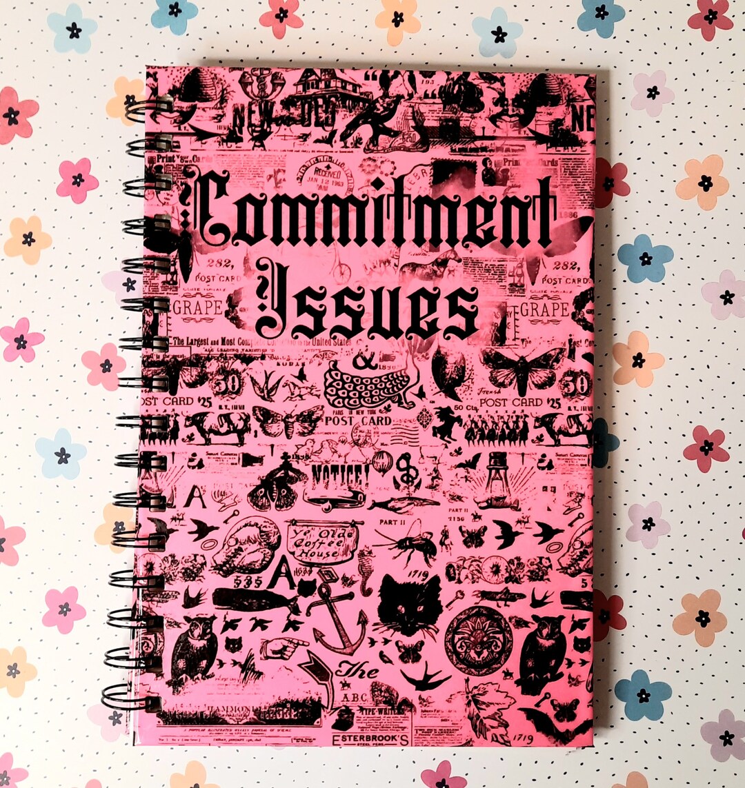 Glow in the Dark Commitment Issues Reusable Sticker Book, Handmade ...