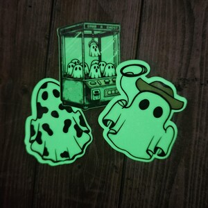 MINI STICKERS Glow in the Dark Ghostie Sticker Pack, Ghost Claw Machine ...