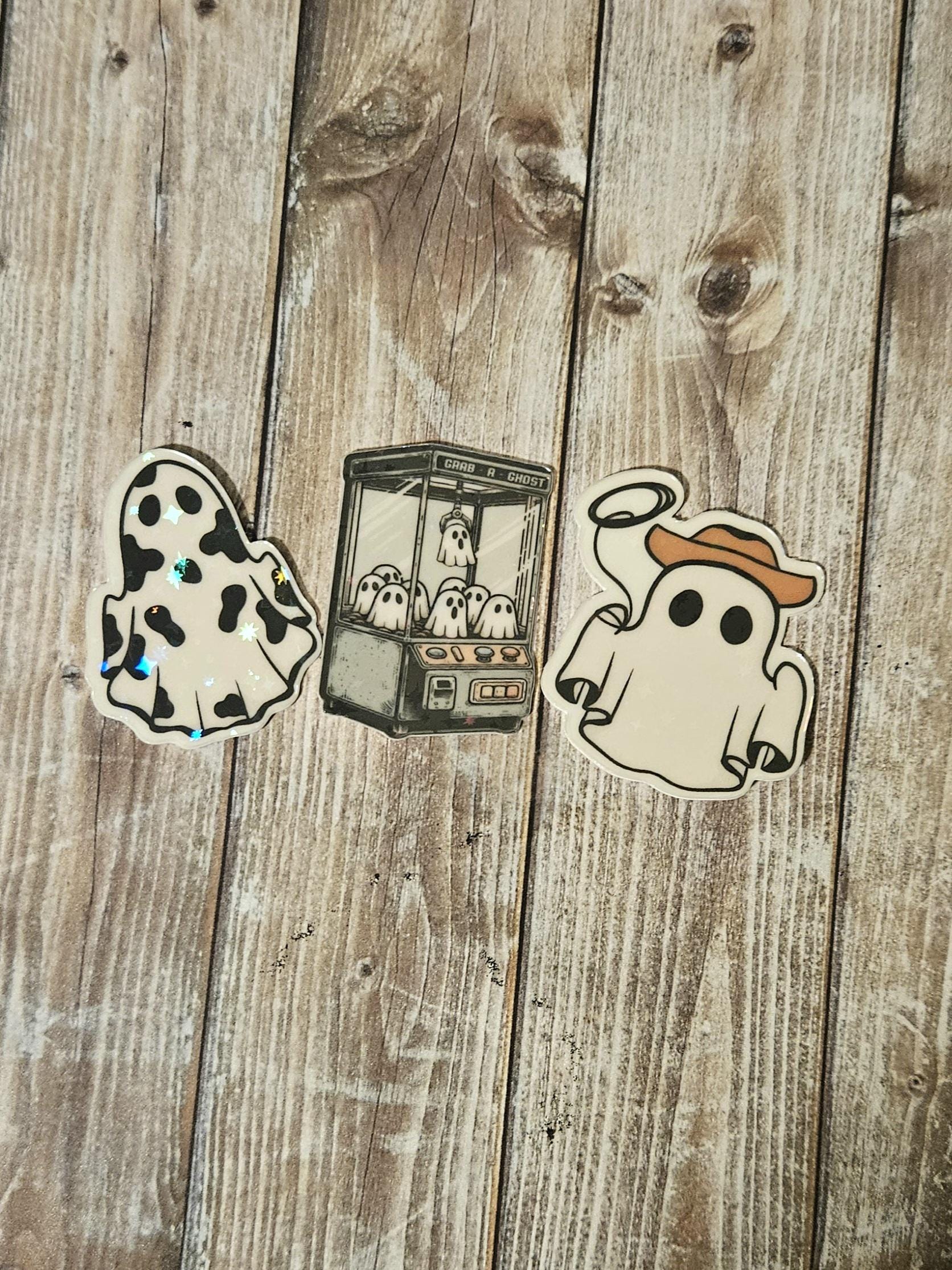 MINI STICKERS Glow in the Dark Ghostie Sticker Pack, Ghost Claw Machine ...