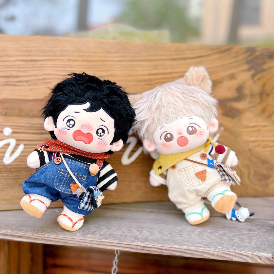 Cute Overall Suit for 15cm/20cm Plush Doll, Furry Doll Clothing ...
