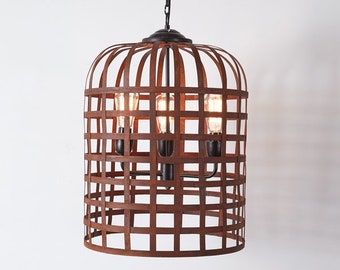 Rustic Light Fixture - Etsy