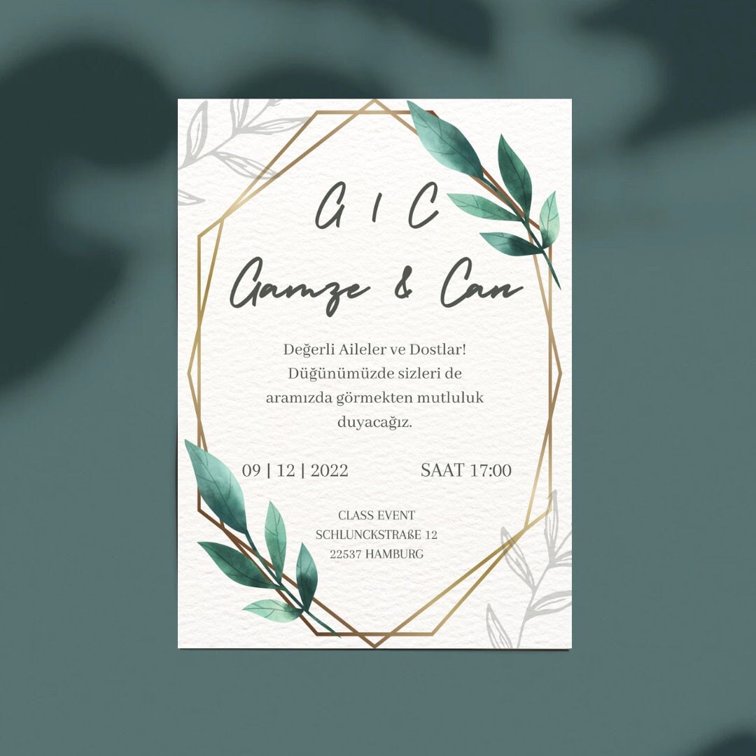 Dügün Davetiye Including Envelopes Envelope, Kina Davetiyesi ...