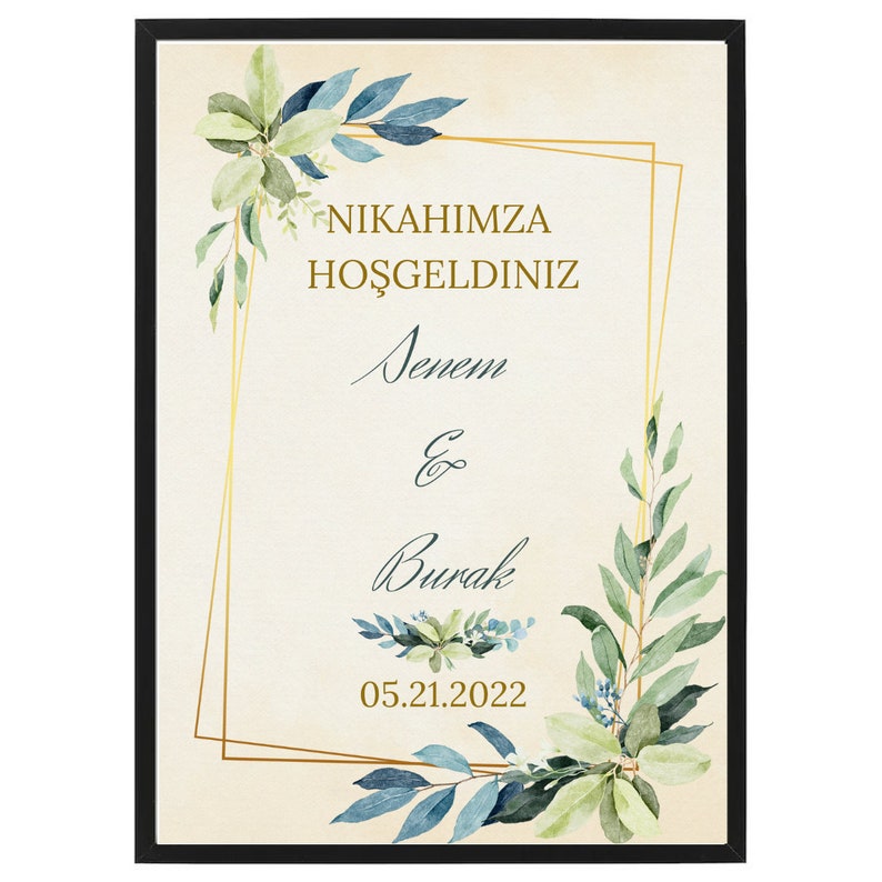 Nikah Poster Welcome Sign Wedding Sign Nikahimiza - Etsy UK