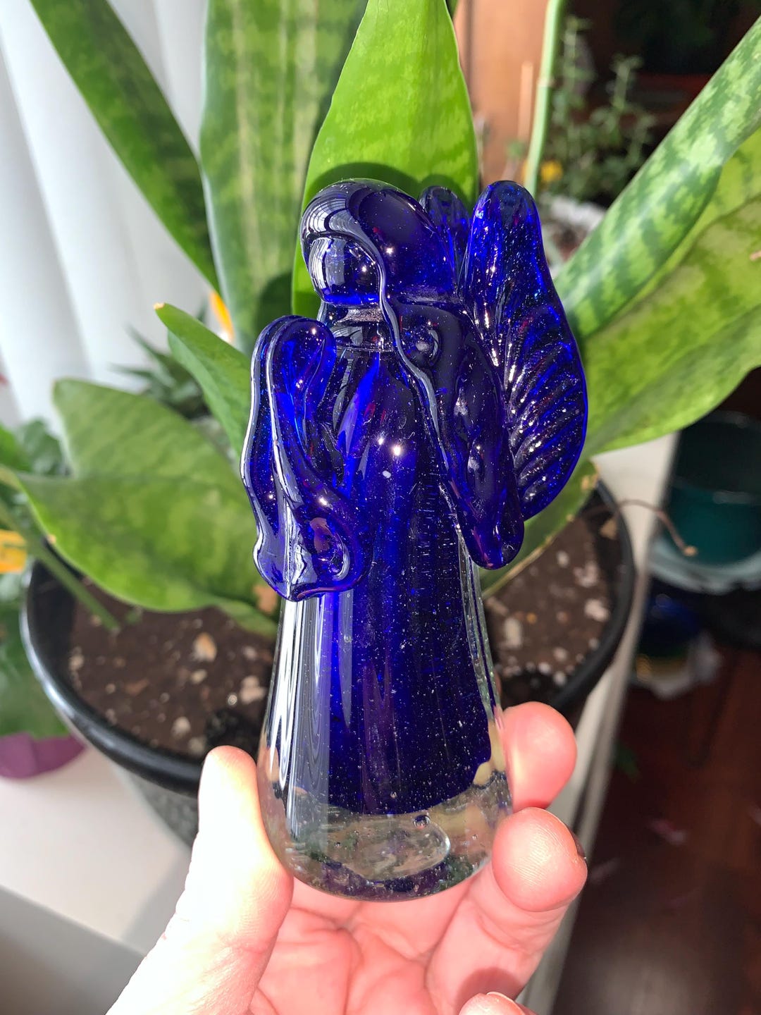 Colbalt Blue Glass Angel - Etsy
