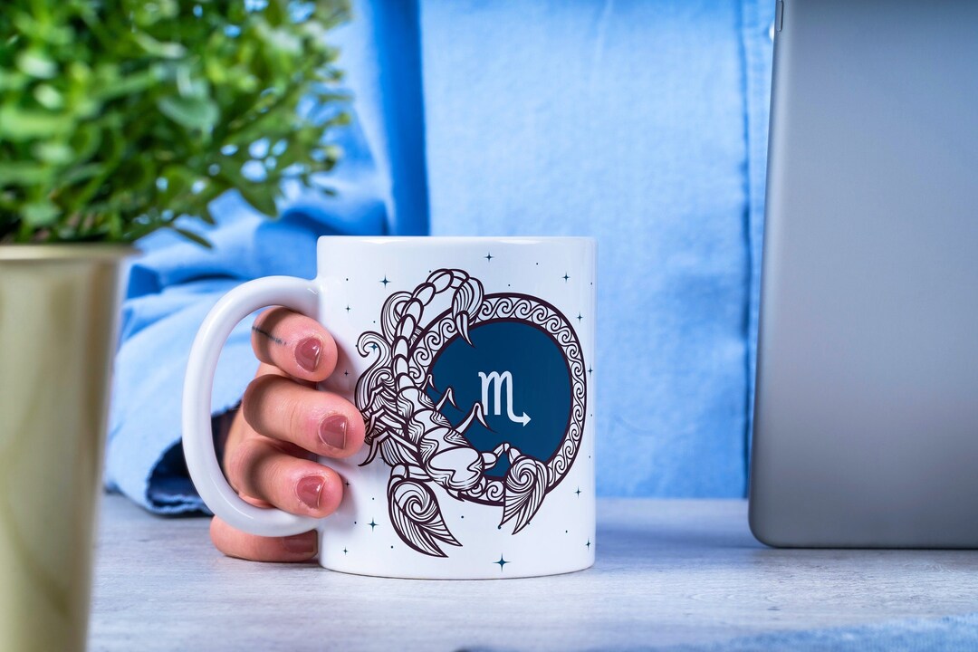 Mug Scorpio Zodiac Sign Ceramic 325 Ml Constellations Horoscope Scorpio - Etsy