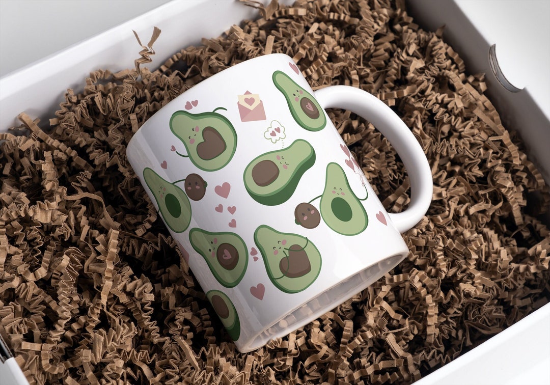 325ml Ceramic Mug Featuring Avocados in Love - a Funny Valentine's Day ...