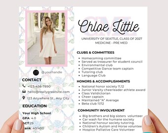 Ole Miss Sorority Resume - Etsy