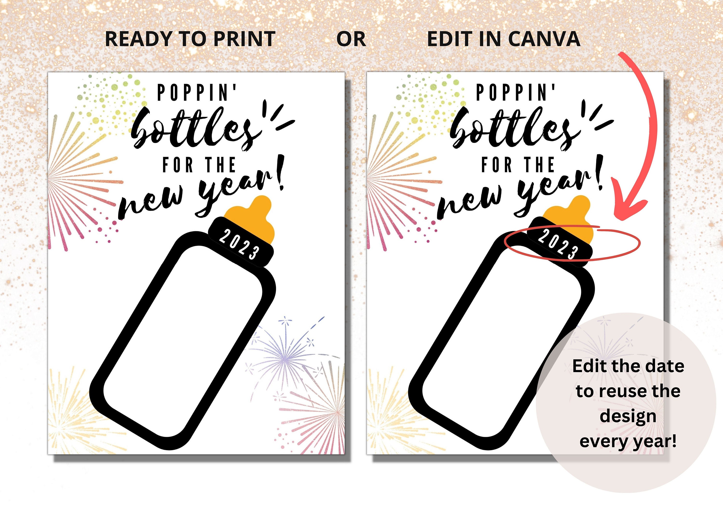 New Years Art, 2023 New Years, Infant Activity, Toddler Activity ...