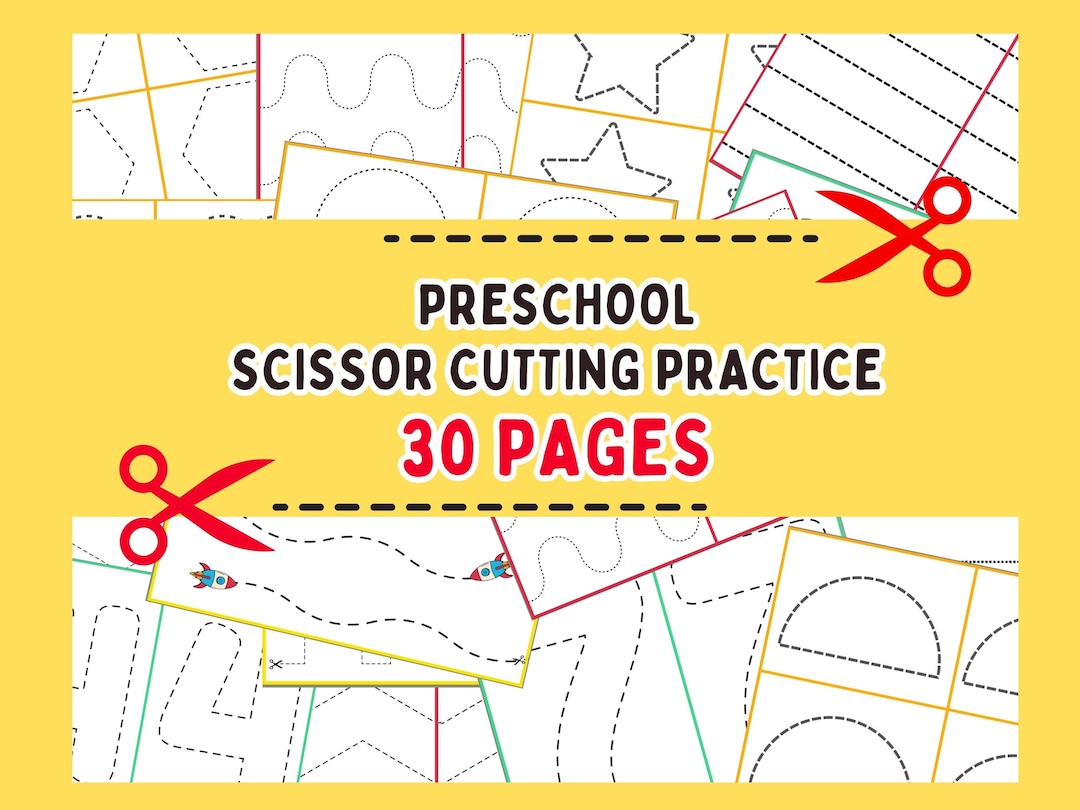 Scissor Skills, Cutting Practice, Preschool Worksheets, Preschool ...