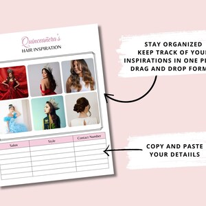 Digital Quinceañera Planner, Printable Planner, Editable Blush Pink ...