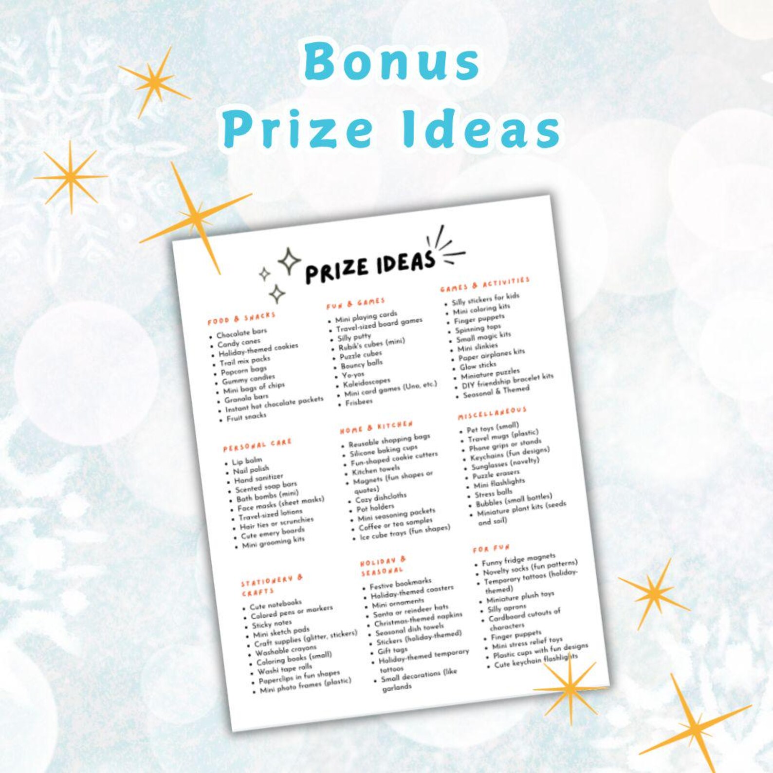 Saran Wrap Christmas Ball Game Cards, Printable Holiday Party Game ...