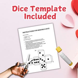 Valentine's Roll the Dice Game, Candy Roll Game, Candy Jar Dice Game ...